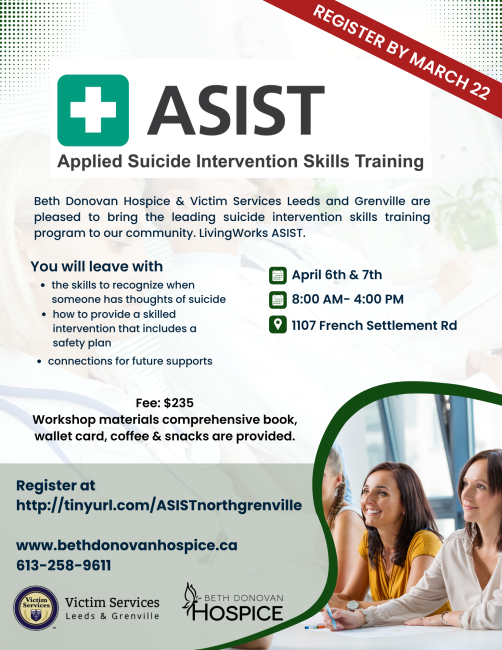 Applied Suicide Intervention Skills Training (ASIST)
